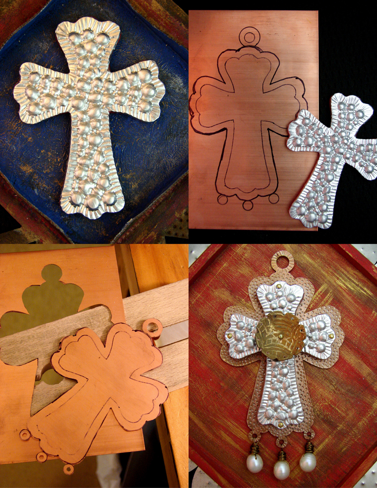 Lorena Angulo: Mixed metals cross