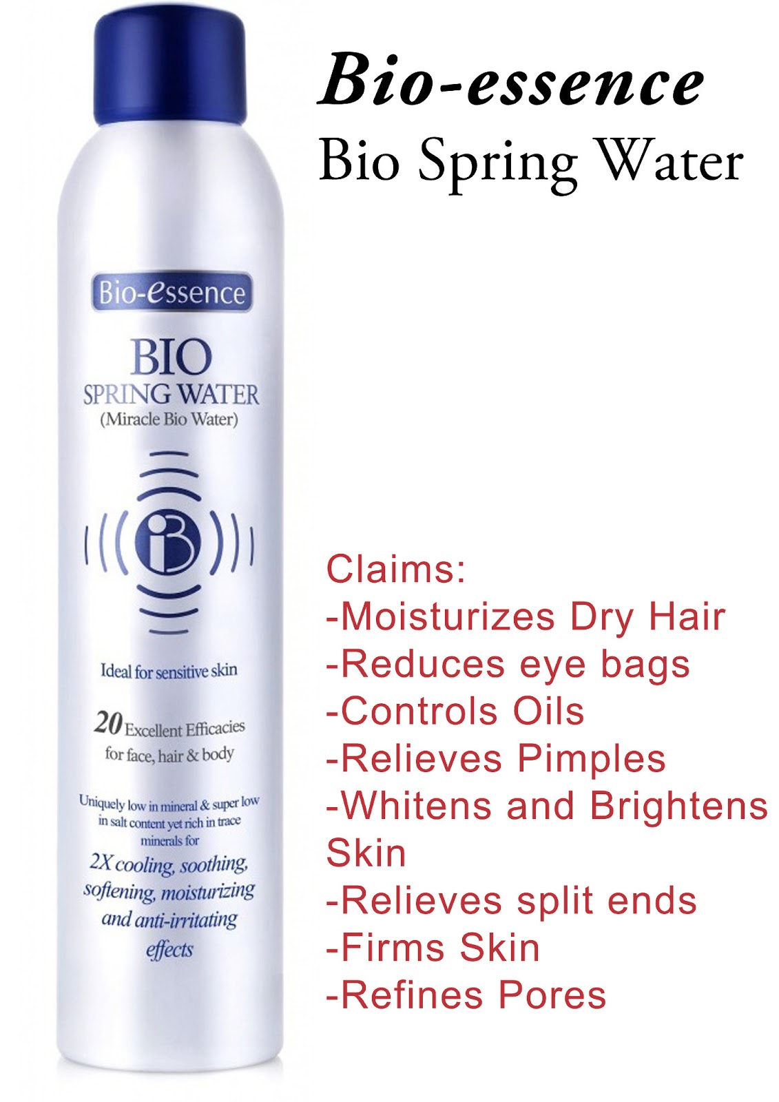Review : Bio-Essence Bio Spring Water - Pink and Undecided