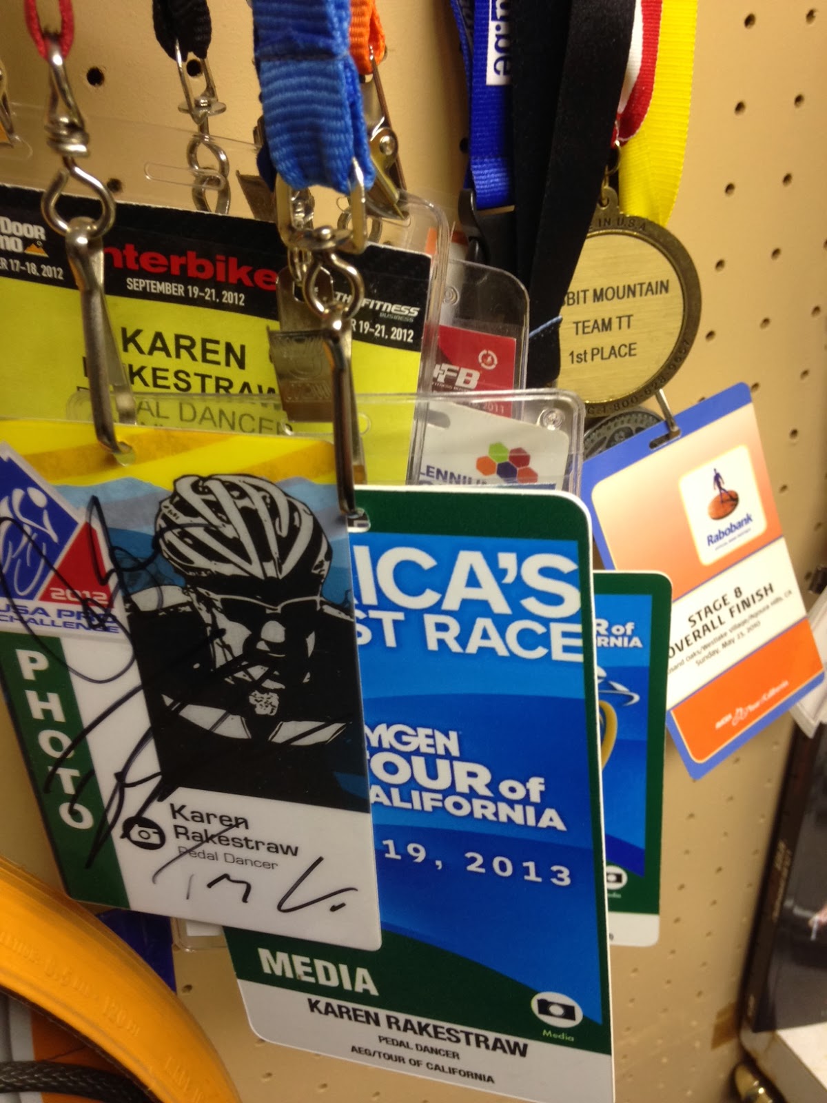 Photo for the Day - Passes & Badges - Pedal Dancer®