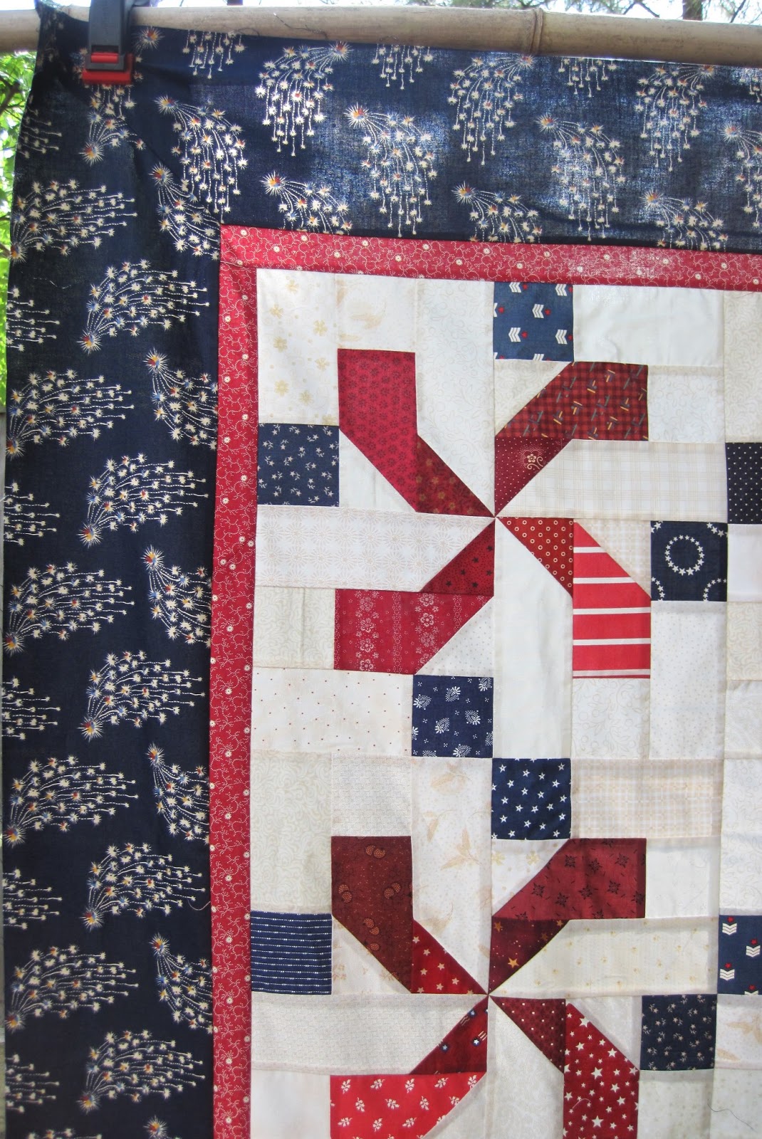 The Patriotic Quilter: Fireworks Quilt