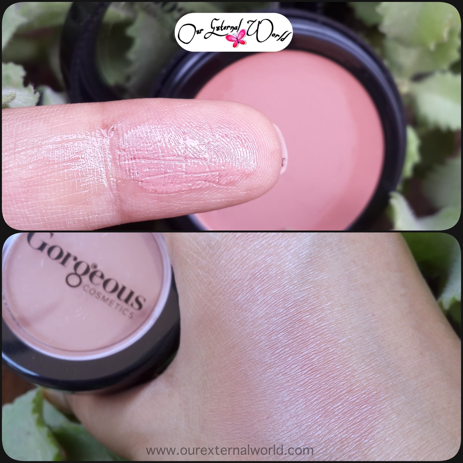 Gorgeous Cosmetics Cheek Creme Blush - Caramel Whip - Review, Swatches