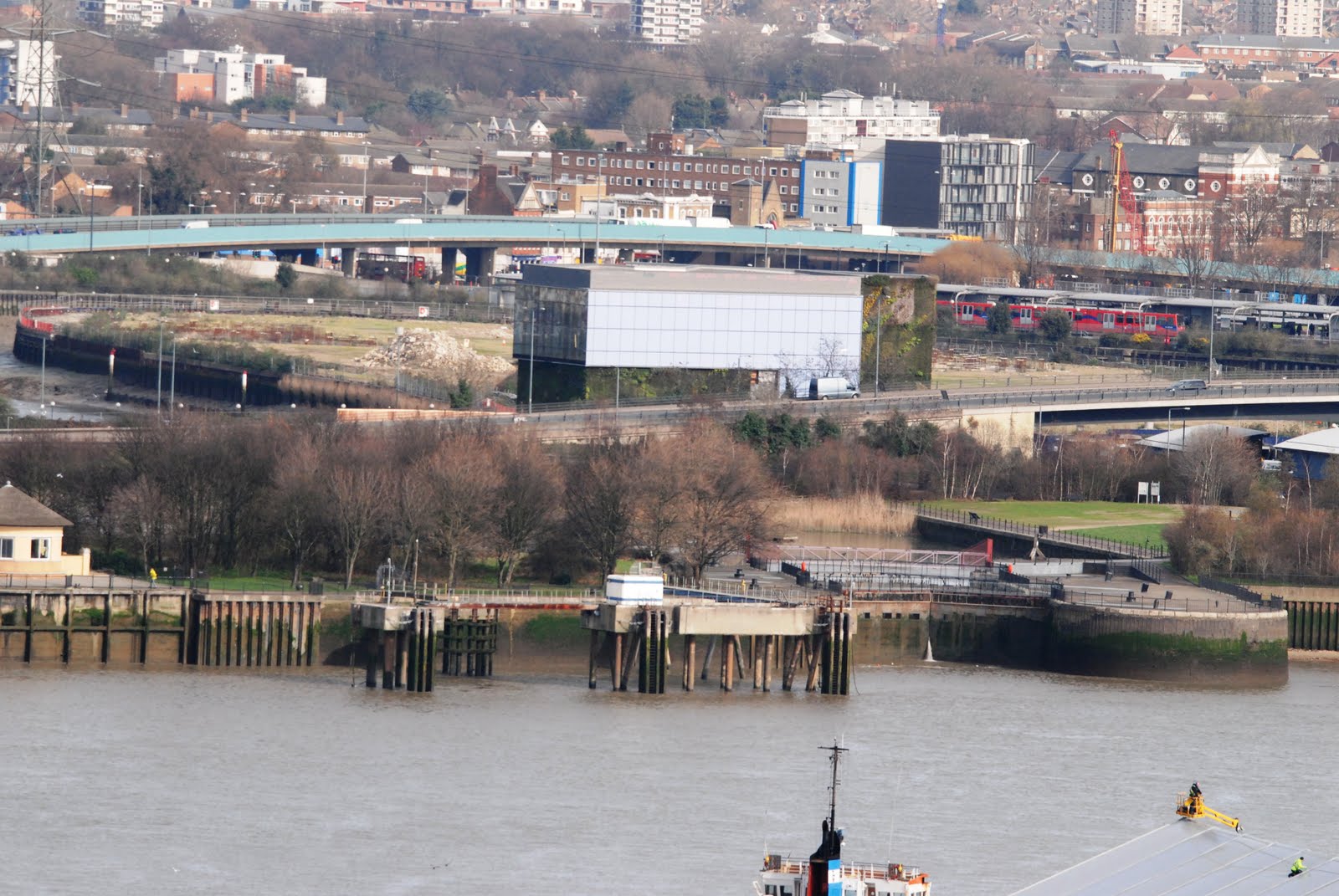 Birding East India Dock Basin and the Lower Lea Valley: An aerial view