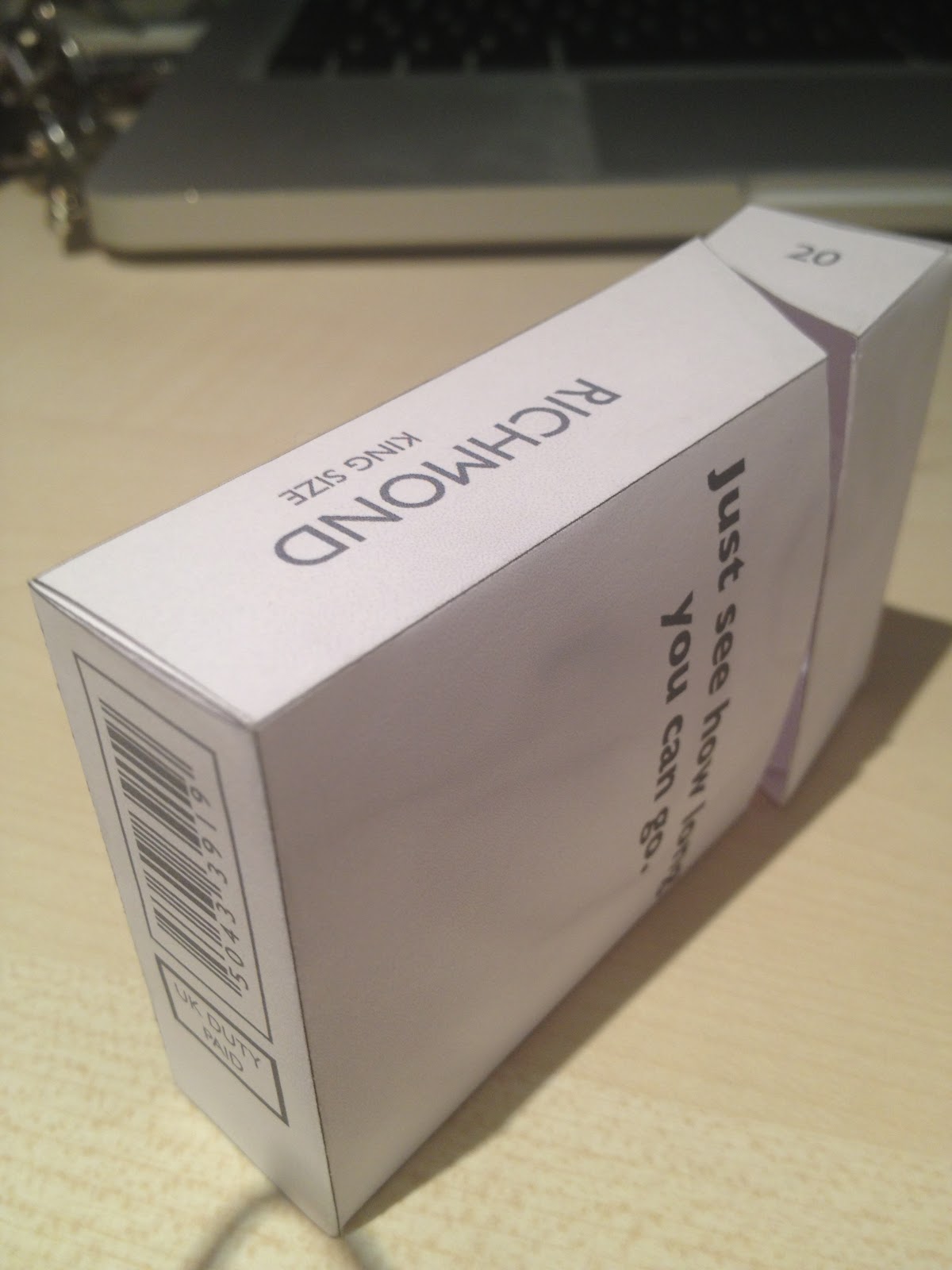 Sarah Pritchard - Design Practice: Smoking - Cigarette Packet
