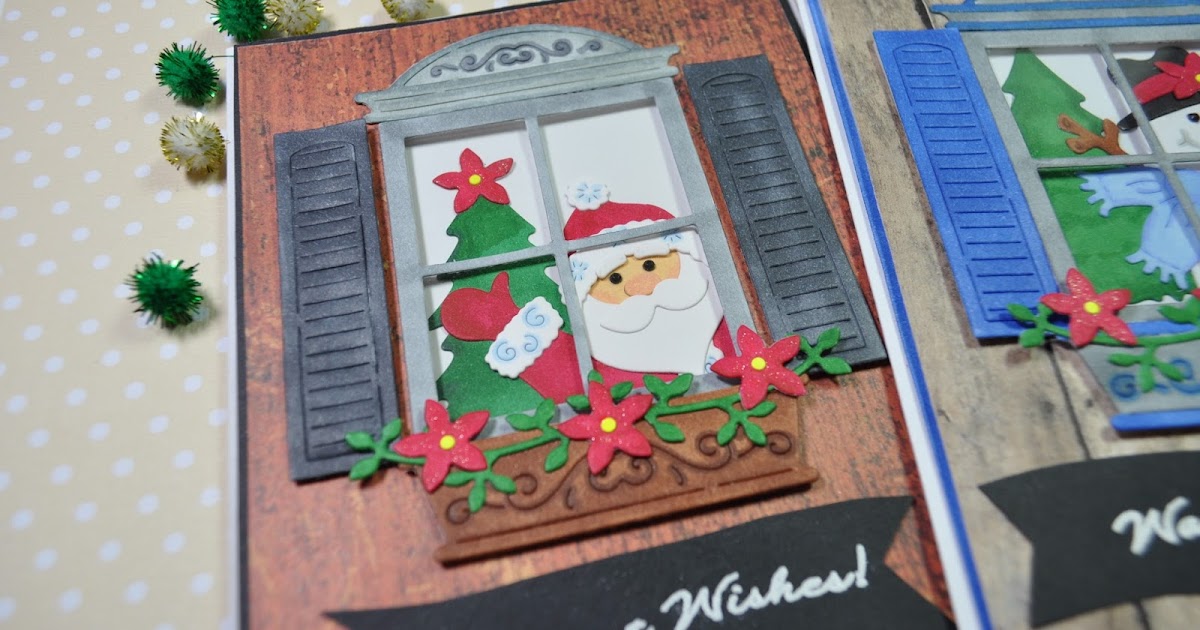 CottageBLOG: Santa & Snowman Window Cards
