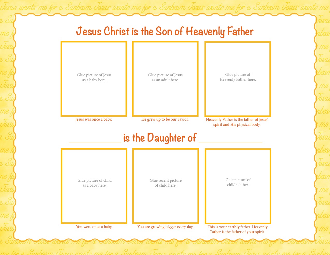 Sunbeam Lesson Ideas