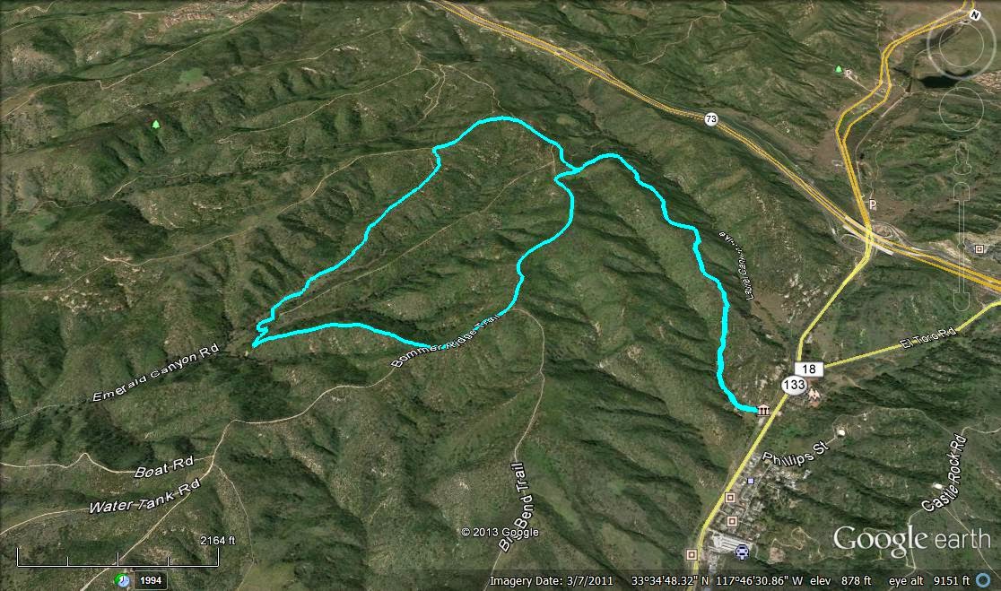 Iron Hiker: Laguna Coast Willow Canyon to Old Emerald Falls Loop