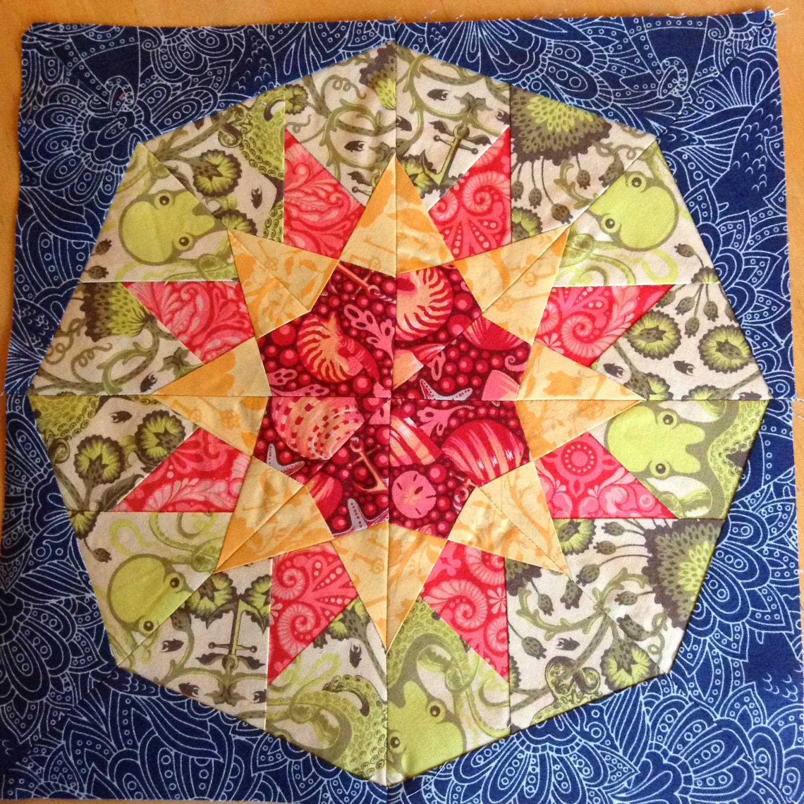 Solar Threads: Sea Star Quilt Top Finished!!