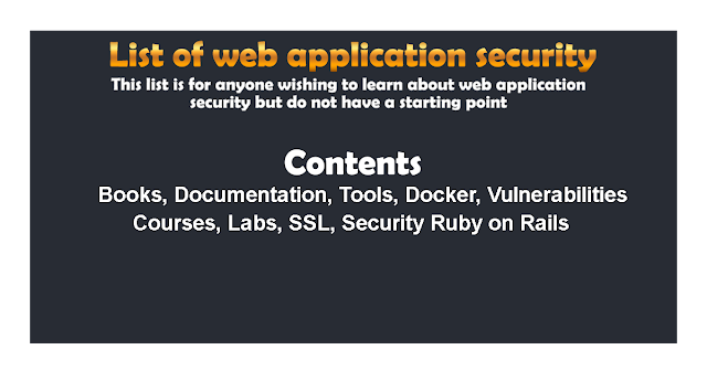 GitHub - wtsxDev/List-of-web-application-security: List of web ... GitHub - wtsxDev/List-of-web-application-security: List of web ...