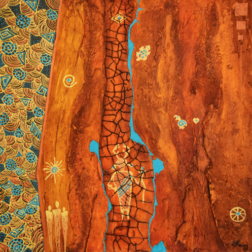 PAT STACY ART: Contemporary Southwest Art,Abstract Mixed Media Painting ...