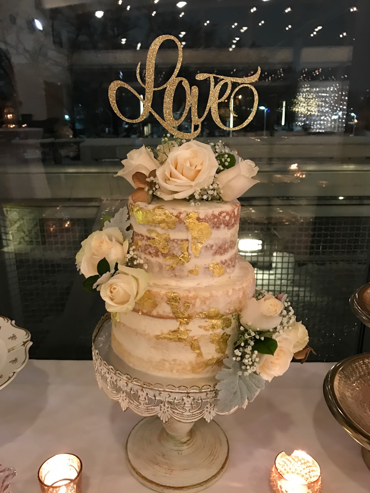 Mennonite Girls Can Cook: Gold Leaf Wedding Cake