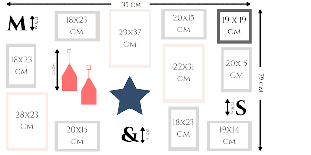 How to create a gallery wall - with free printable template | Dove Cottage