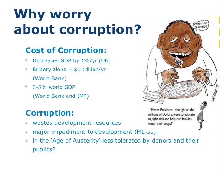 Corruption has a 'Shocking' cost - Seeker's Thoughts