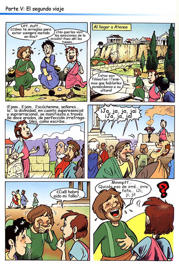 VIVAMOS LOS ESCRITOS DE PABLO: Comic: LA EVANGELIZACIÓN DE PABLO