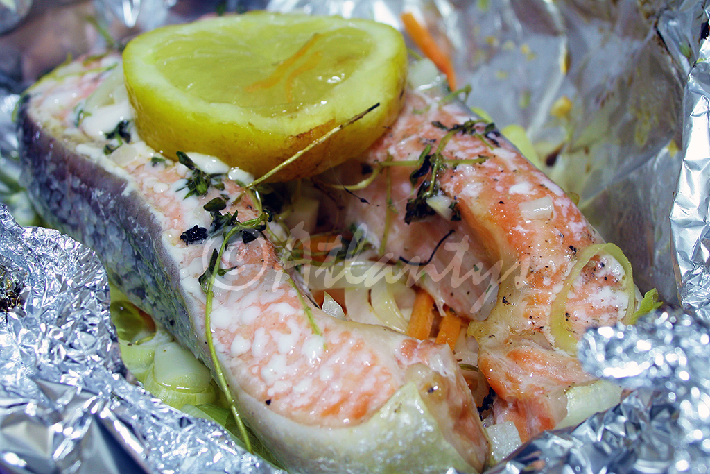 Terapia do Tacho: Truta salmonada em papelote com alho francês e ...