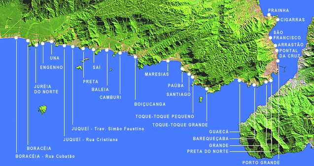 Amo muito Tudo Isso! Caraguatatuba e São Sebastião: Mapa Litoral Norte