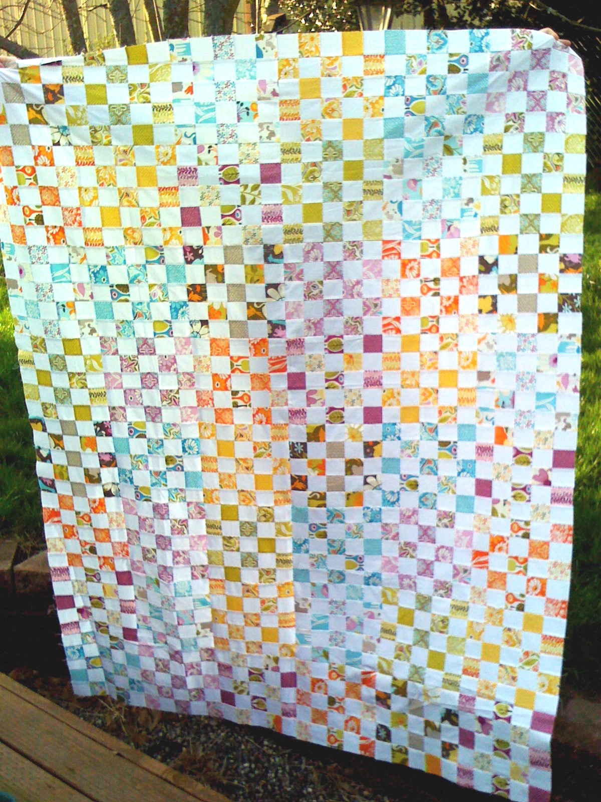 MLE LN: Postage Stamp Quilt Top