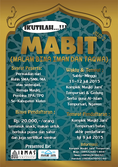 Malam Bina Iman dan Taqwa Remaja (MABIT Remaja): MABIT REMAJA IRMAS ...