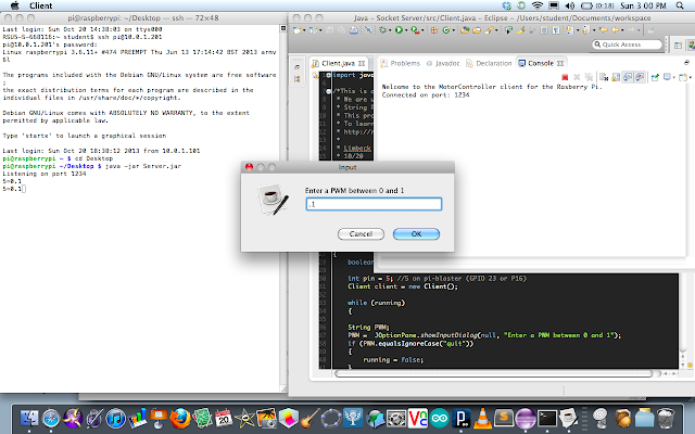 RoboGoby – ROV/AUV Submersible: Java Socket Server/Client on Raspberry Pi