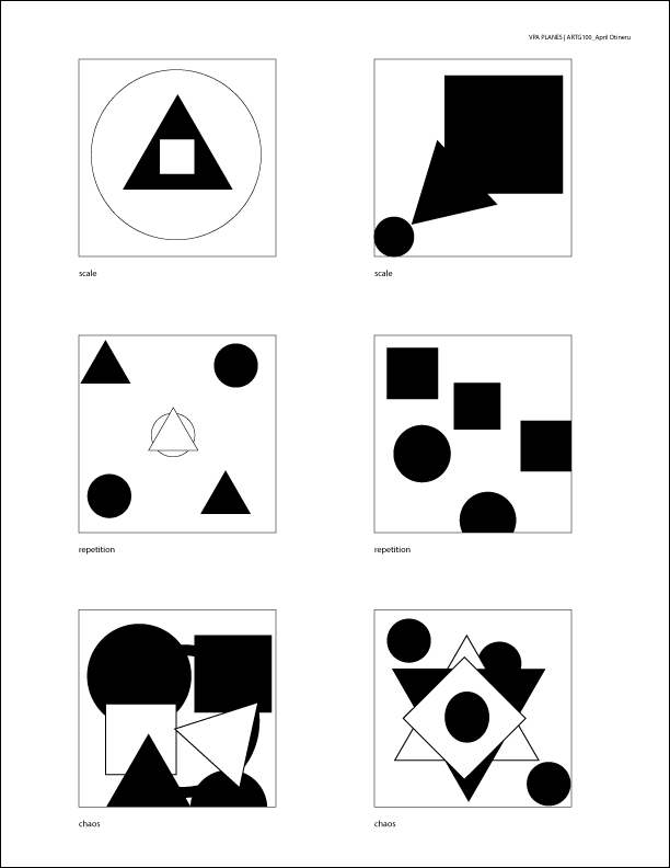 City College ARTG 100 April Otineru: Visual Principles Step 1-Plane