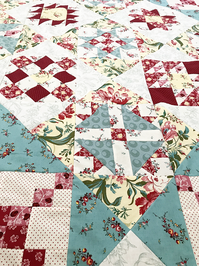 Fort Worth Fabric Studio: Raspberry and Cream BOM {Quilt Assembly}