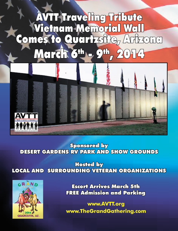 Desert Messenger, Quartzsite, AZ: AVTT Vietnam Memorial Traveling Wall ...