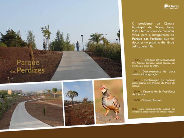 In-Oeiras: Inauguração do Parque das Perdizes