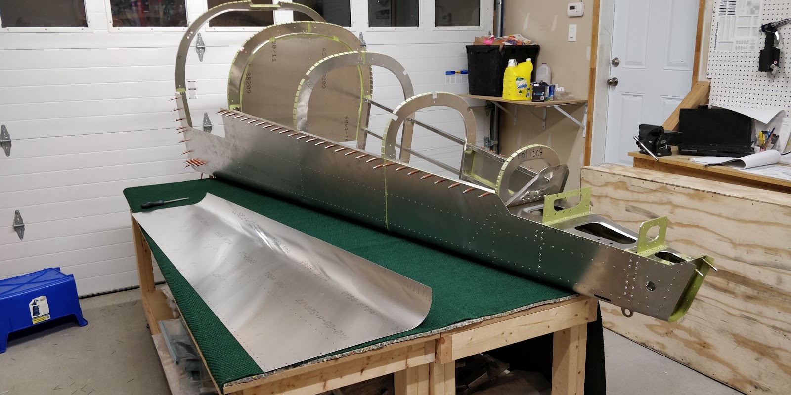 Rear fuselage skinning
