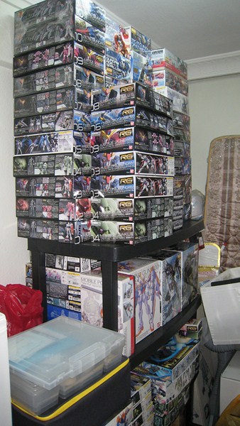 Gunpla by EthanPhua: Gundam kit storage room