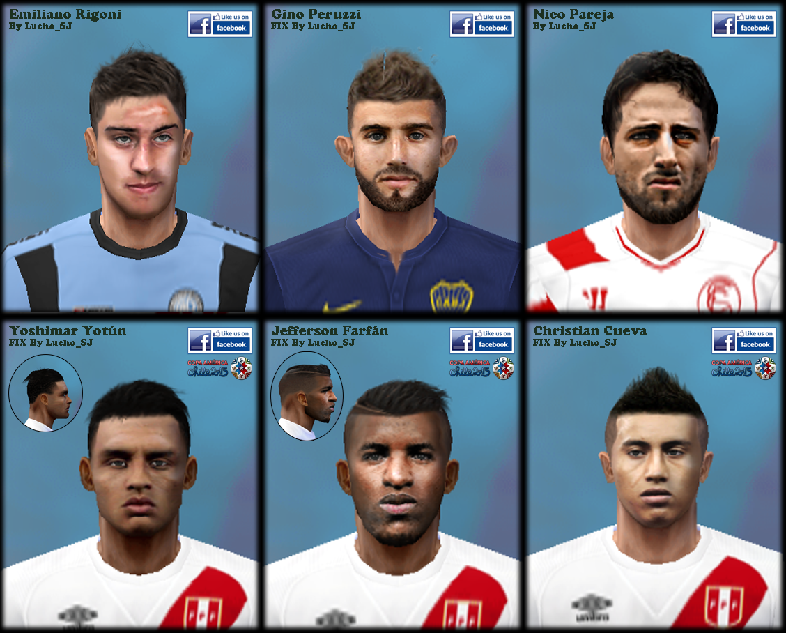 PES 6 Face Pack 2015 By Lucho_SJ ~ Glory PES 6