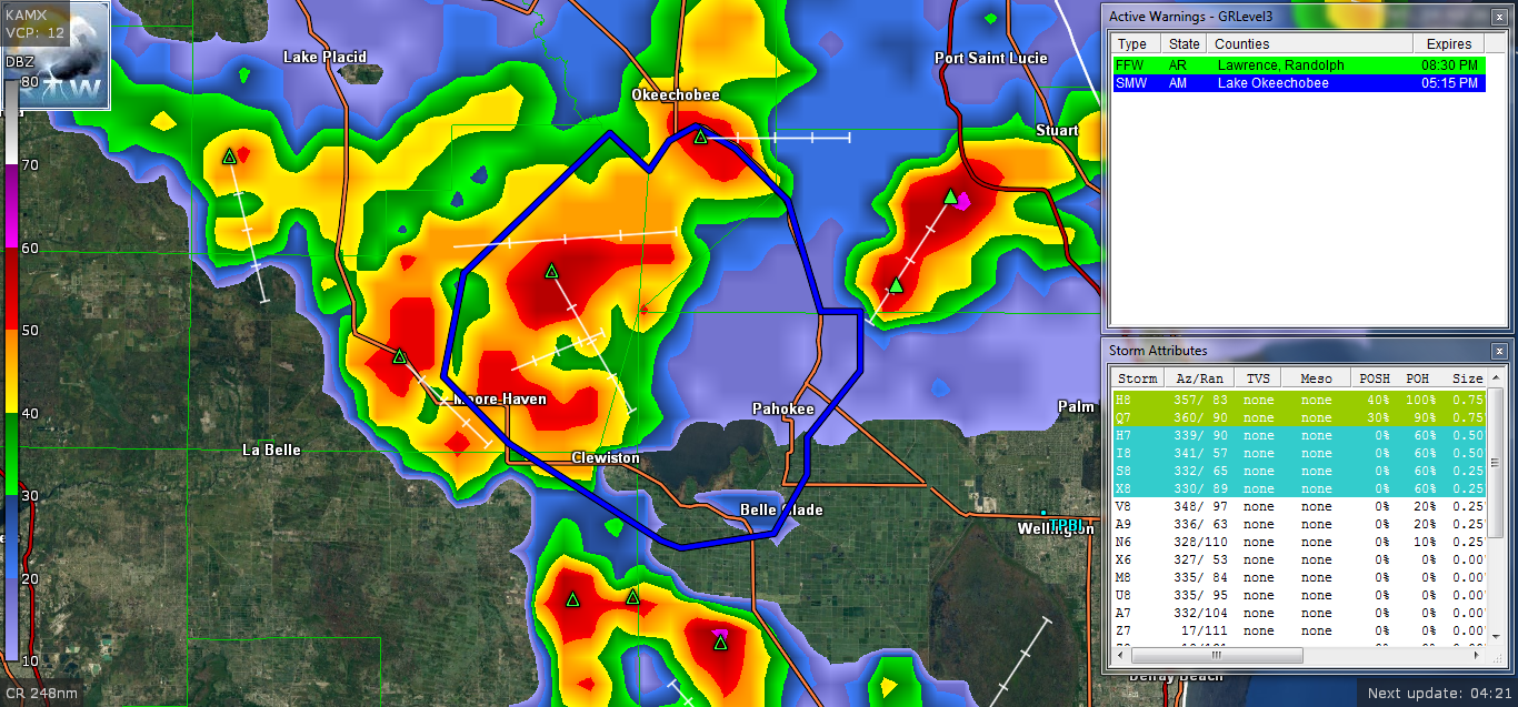 Ralph's Tropical Weather-RTW: STRONG STORM OVER LAKE OKEECHOBEE AND ...