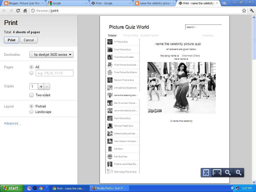 Searching for a PRINTABLE Picture Quiz?? | Picture Quiz Questions