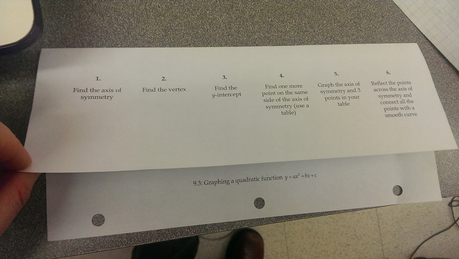 BorschtWithAnna: Graphing quadratic functions foldable