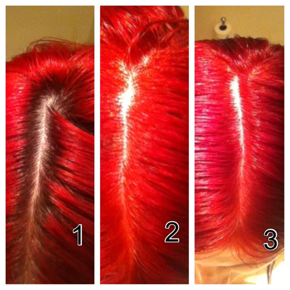 How I did my own root touch up on my red hair!: How I did my own root ...