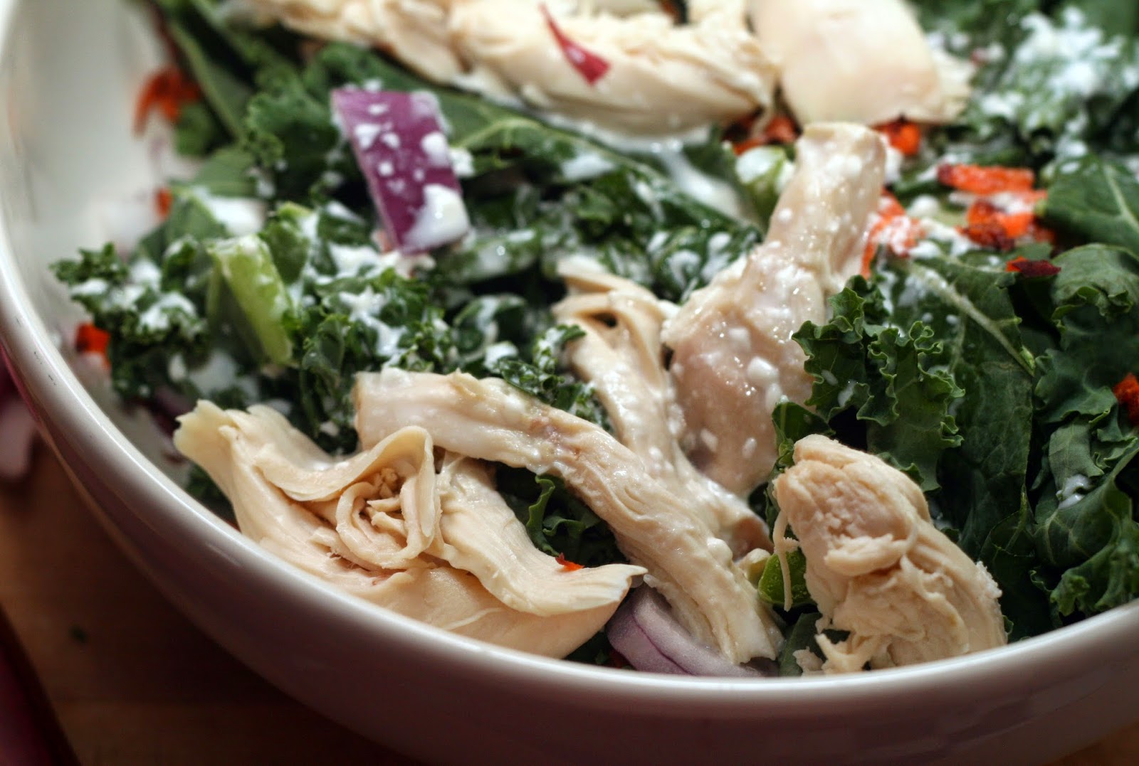 Turkey Kale Salad with Creamy Dijon Dressing – Coconut & Lime