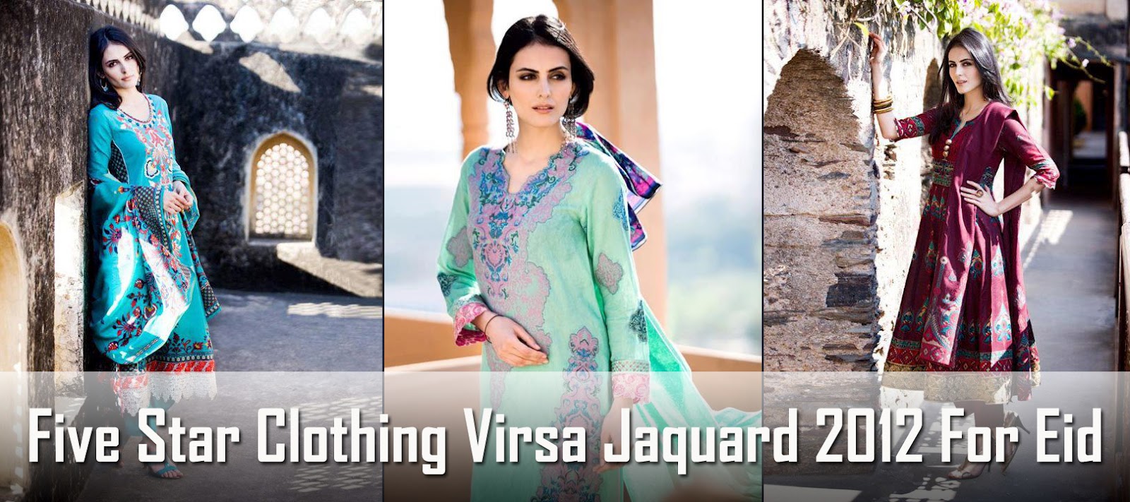 Latest Virsa Jacquard Eid Collection 2012 By Five Star Clothing | Five ...