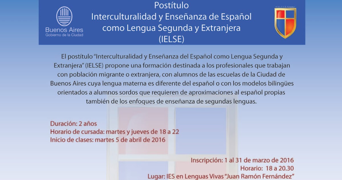 Blog Política Lingüística GCBA: Postítulo docente “Interculturalidad y ...