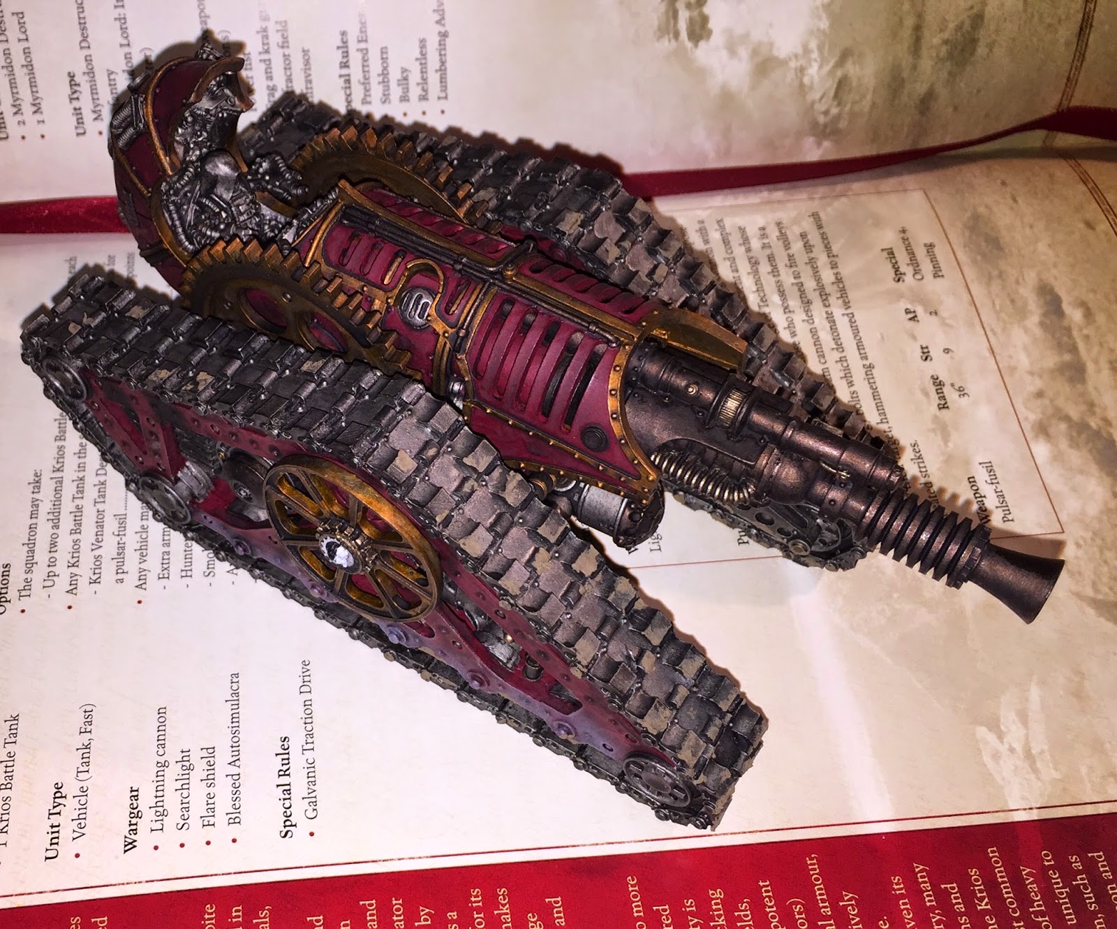 WarLlama 40k: Forge World Mechanicum Krios Tank