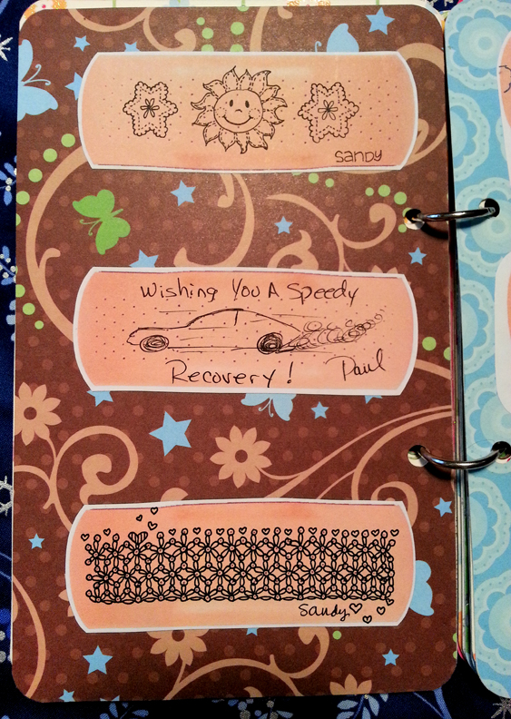 tanglebucket • • • •: Get-well wishes for Mimi (the band-aid project)