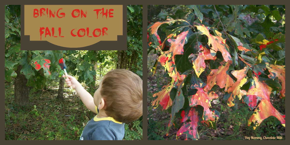 Hey Mommy, Chocolate Milk: Making Our Own Fall Y'all