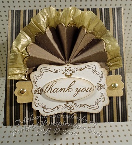 Pockets of Inspiration: Metallic Mocha Scallop Box