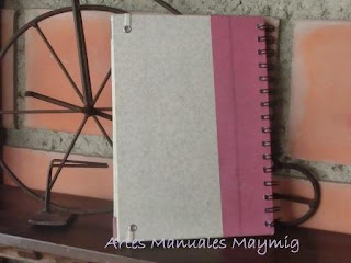 MayMig Artes Manuales: Libreta con Aros decorada con Hada de Graphic 45
