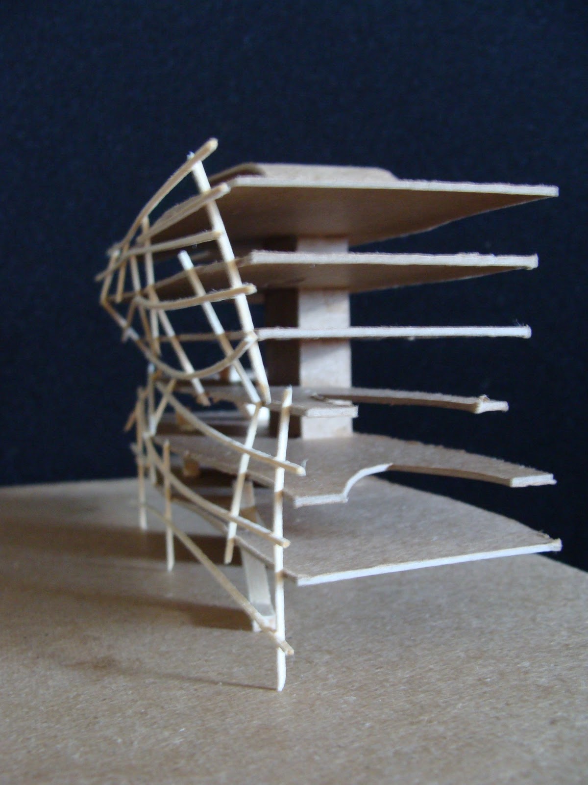Roman D's theoretical design: Study model "Fiber" building