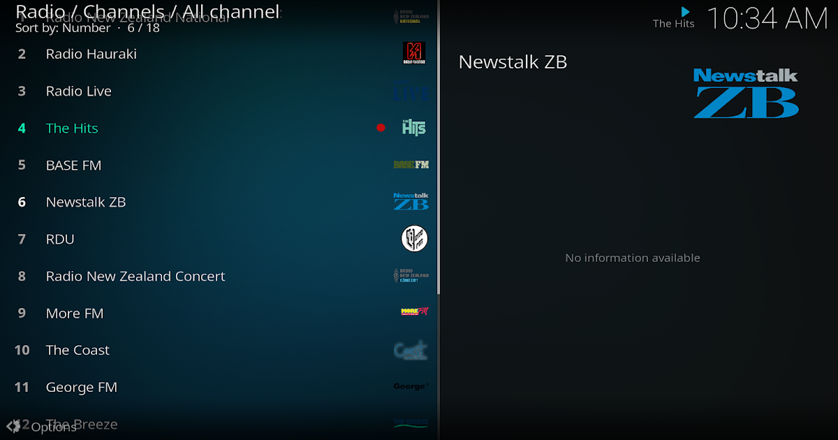 Tvheadend NZ Radio IPTV Setup