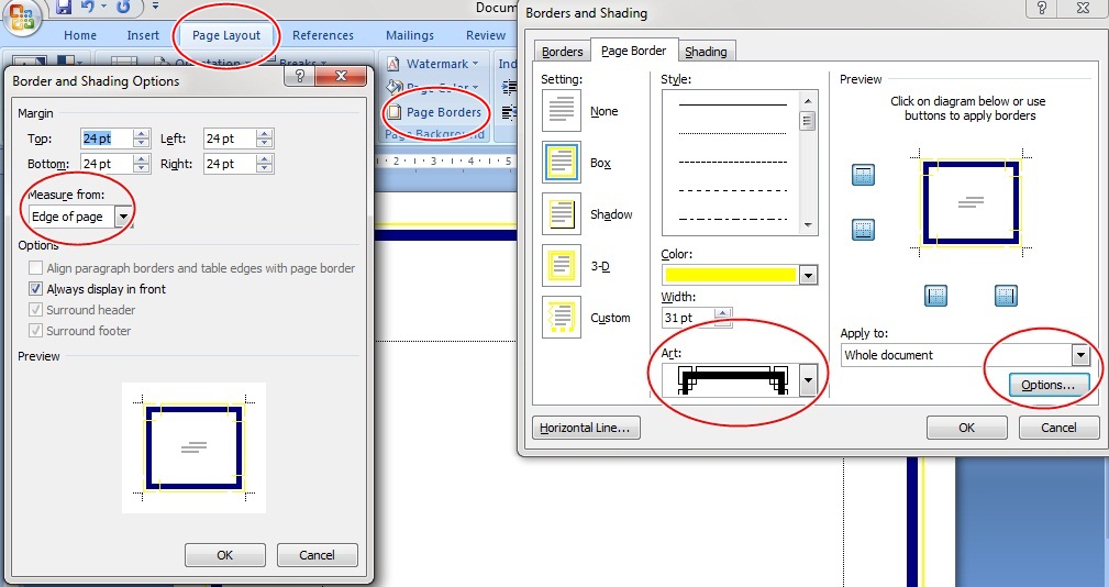 Cara Mudah Membuat Bingkai MS. Word 2007