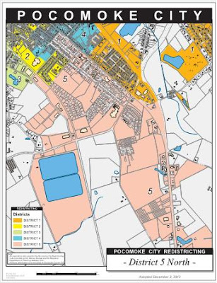 The Pocomoke Public Eye: Pocomoke City Elections ~ New District Maps