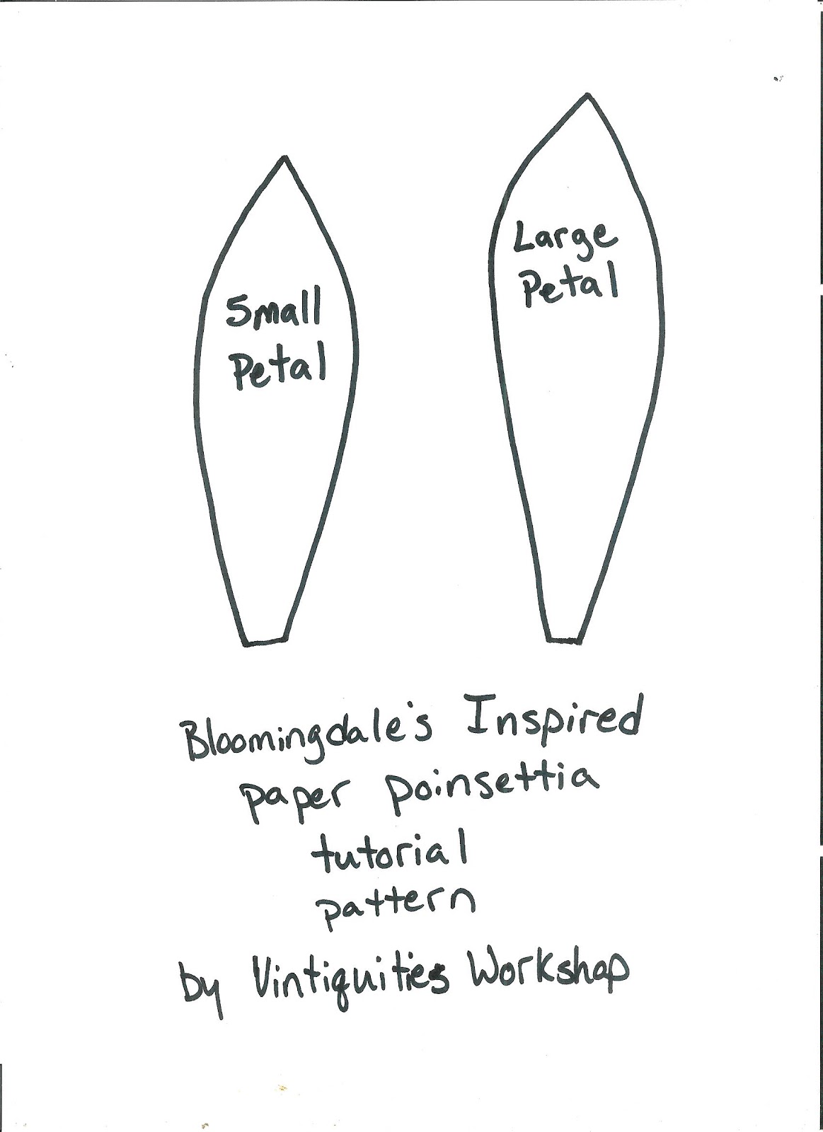 Vintiquities: Paper Poinsettia Tutorial