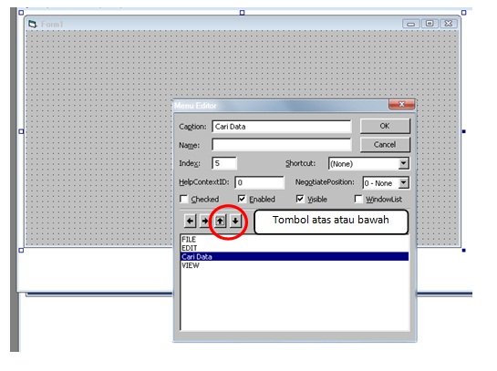 Tutorial Membuat Menu Utama pada Visual Basic - nofwan