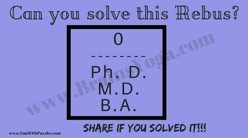 Hidden Meaning Rebus Puzzle with an Answer