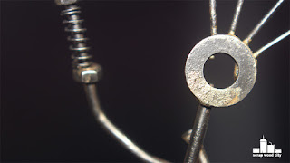 scrap wood city: Making a scrap metal guitarist sculpture with silver ...