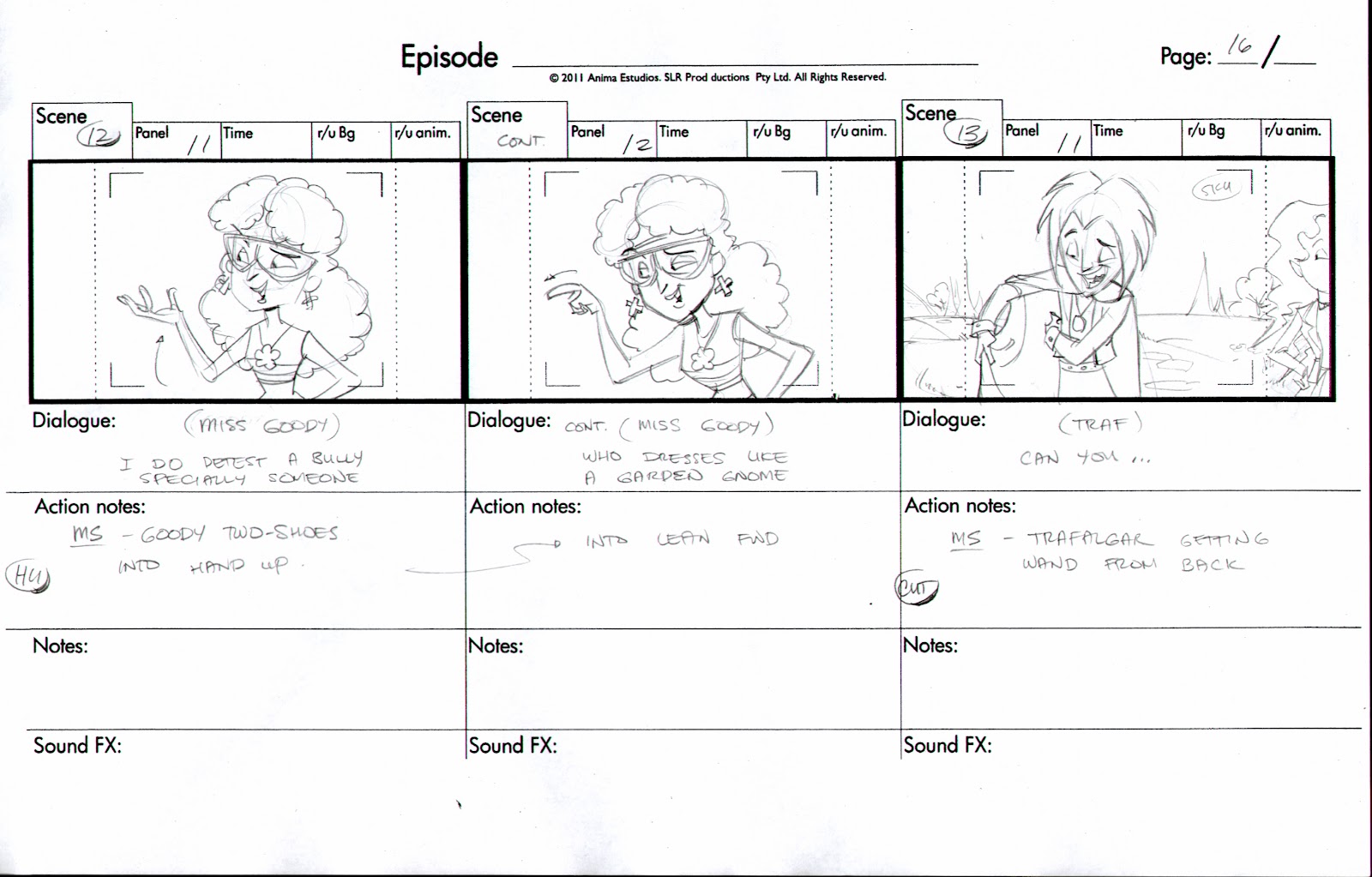 Story board work by Golden Street Animation: These are examples of the ...